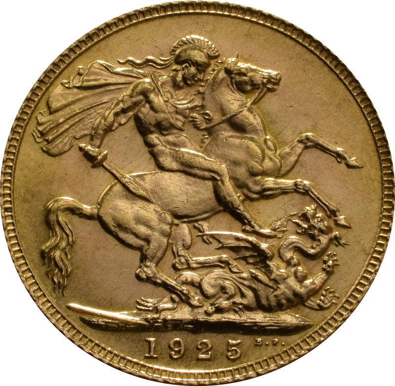 1925 Gold Sovereign Coin George V - $1,233