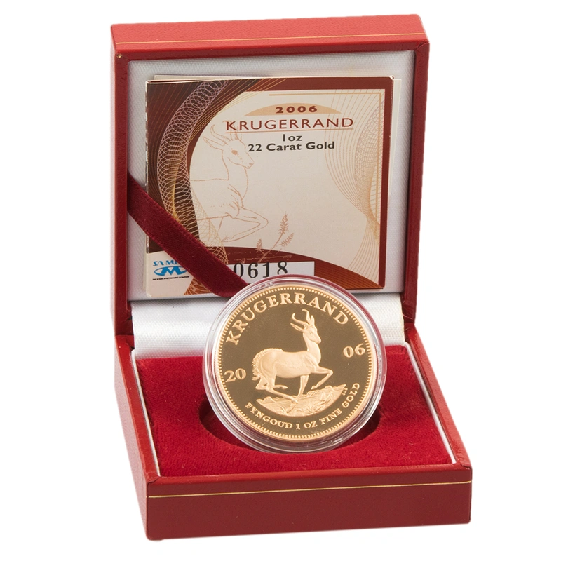 2006 Proof Krugerrand Gold Coin 1oz Boxed - $6,051