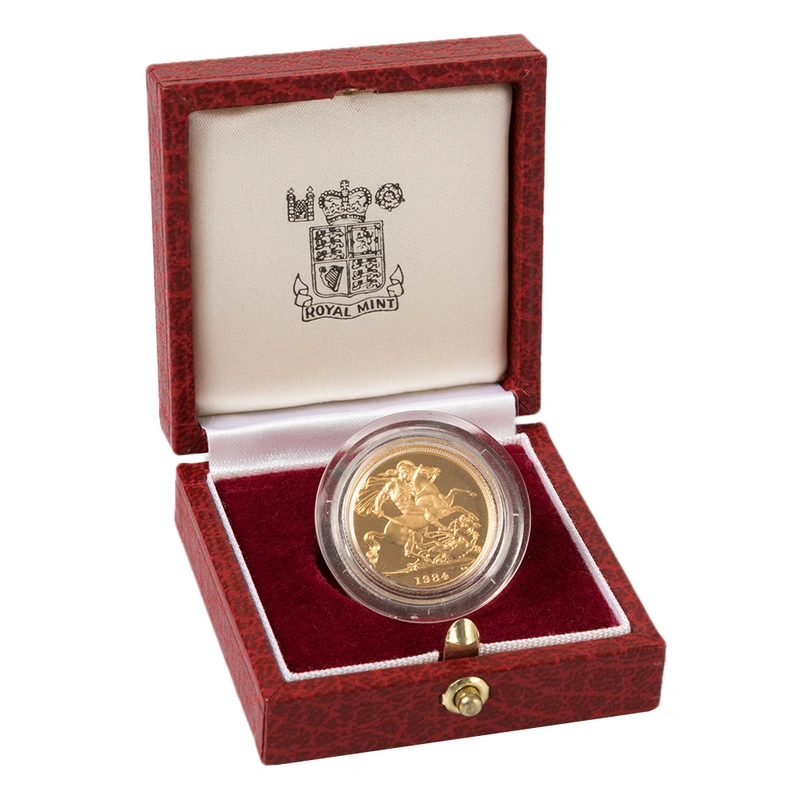1984 Proof Gold Sovereign Boxed - $1,532