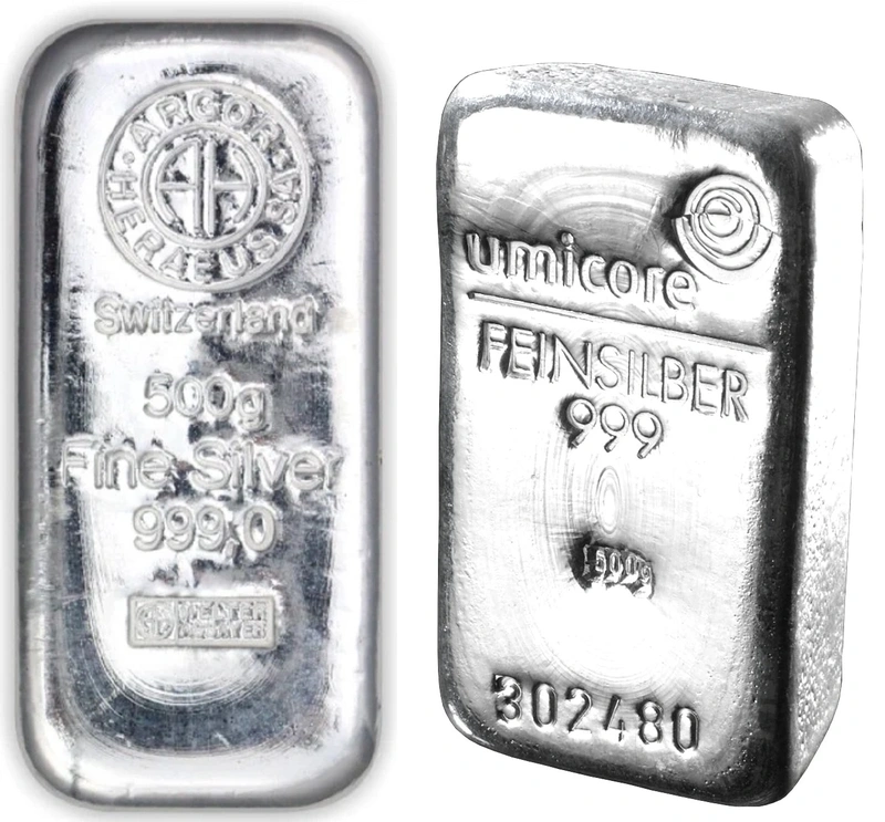 500g Silver Bar Best Value - $1,571