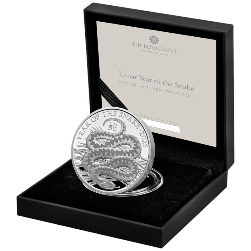 2025 Royal Mint 1oz Year of the Snake Proof Silver Coin Boxed - From ...