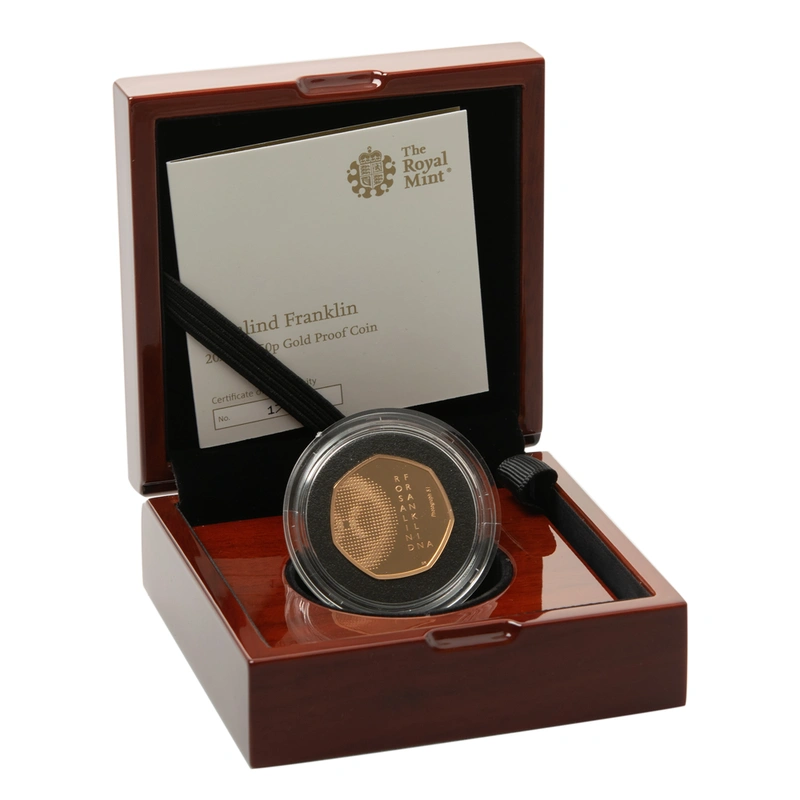 2020 Franklin Proof Gold 50p Coin | BullionByPost - From $2,532