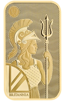 50g Gold Bar Britannia Minted - From $6,275