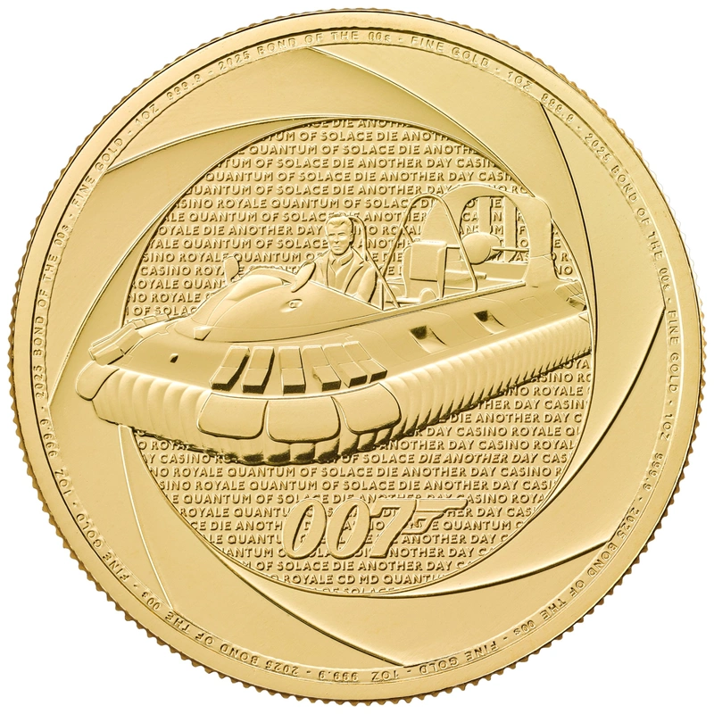 2025 Six Decades of 007, Bond of the 00s 1oz Gold Coin - From $5,013