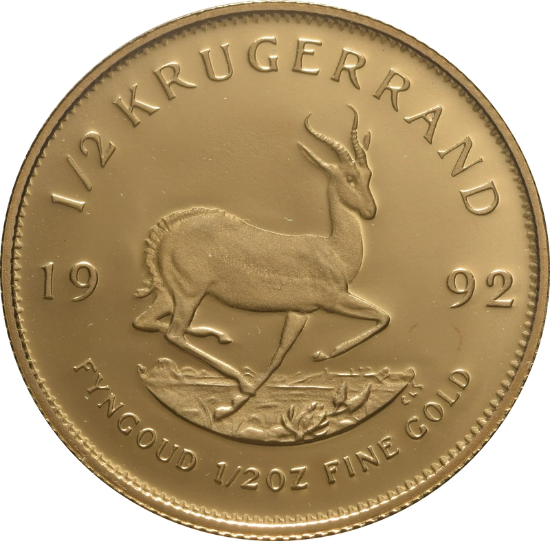 1992 Proof 1/2oz Krugerrand Gold Coin - $3,035