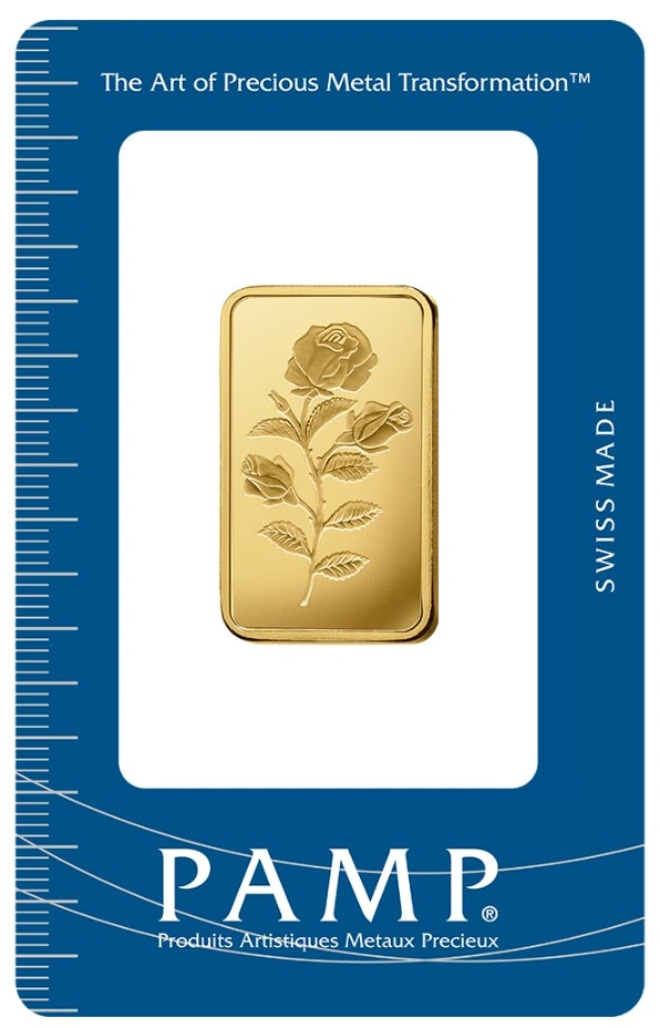 PAMP Rosa 20g Gold Bar | BullionByPost - From $2,685