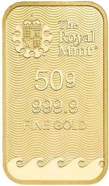 Britannia 50 Gram Gold Bars | BullionByPost - From $5,499