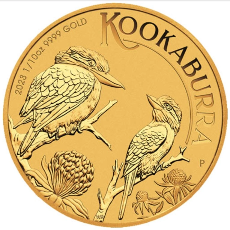 2023 1/10oz Gold Kookaburra Coin | BullionByPost - From $479.80