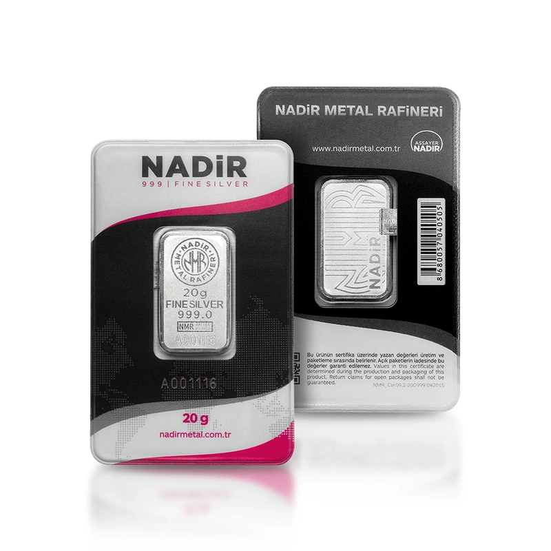 Nadir 20 Gram Silver Bar | BullionByPost - From $45.60