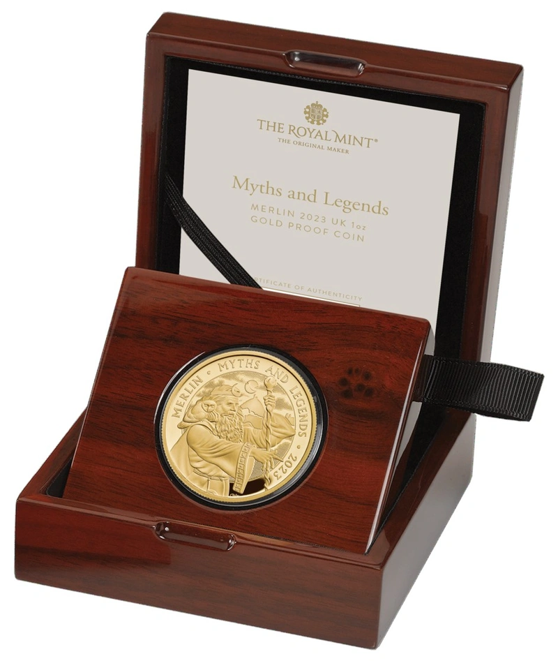 2023 Merlin Proof 1oz Gold Coin | BullionByPost - From $3,449