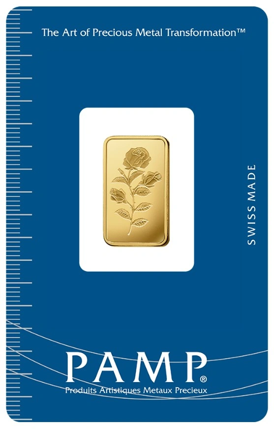 PAMP Rosa 5g Gold Bar | BullionByPost - From $734.20