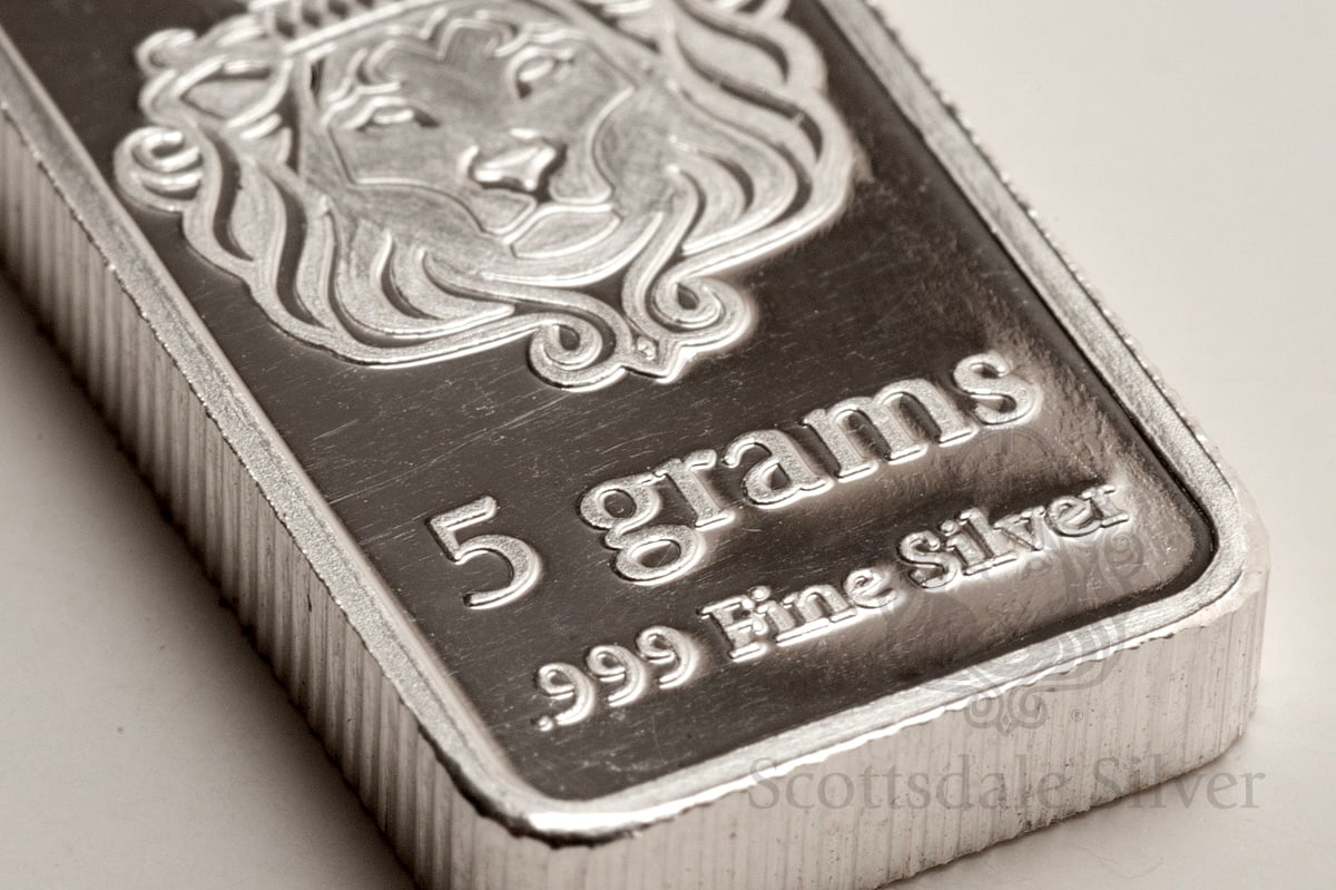 Buy Scottsdale 5g Silver Bar | BullionByPost®‎ - From $11.63