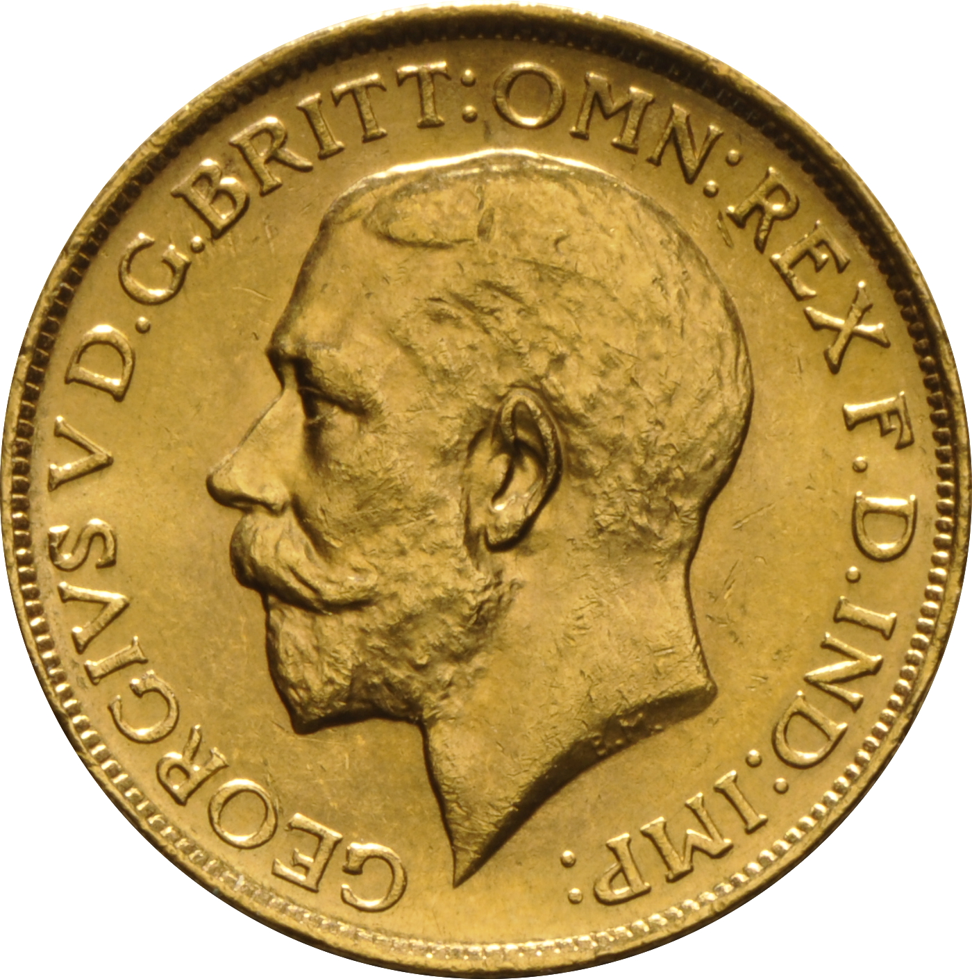 1917 Gold Sovereign - King George V - S - $417
